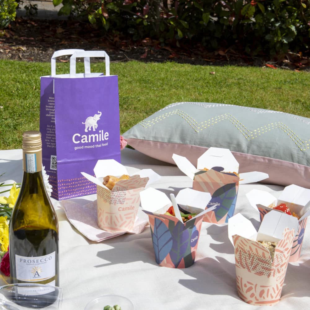 Camile Thai food team with - Sweeneys Garage